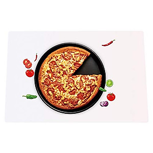 KimTin Food Grade Nonstick Silicone Pastry Mat,Countertop Protector, Kitchen Counter Mat,Heat Resistant,Washable,Table Mat,Size 23.62 x 15.75 inches,Set of 2 (Translucent)