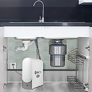 Geekpure 800 GPD Reverse Osmosis Drinking Water Filtration System with Twist Filters-Tankless-Fast Flow-2:1 Pure to Drain