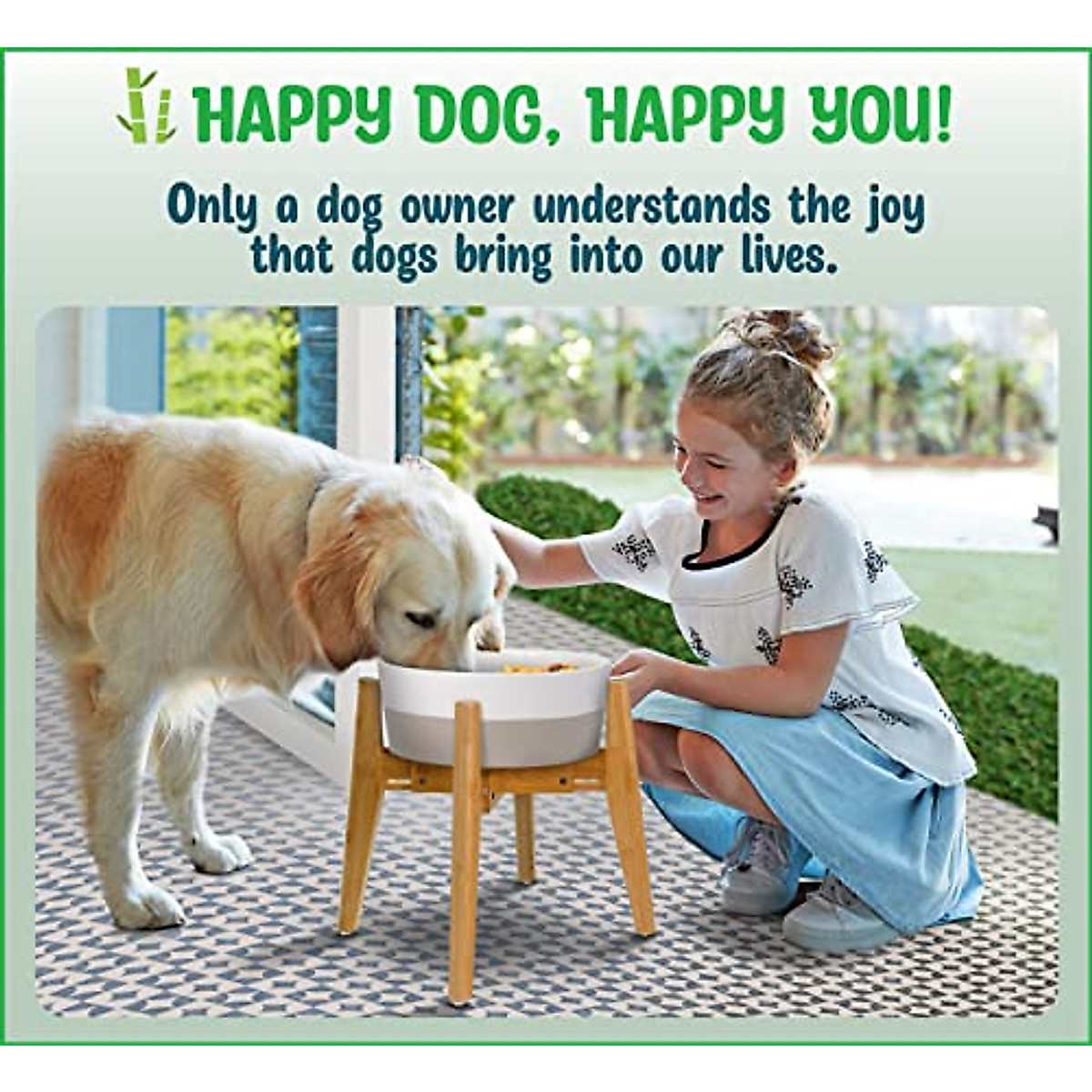 Dog Bowl Stand for Medium to Large Dog Breeds - 12-inch High, Adjustable Width with Locks - Dog Water, Food Dish Compatible - Tip-Over Resistant
