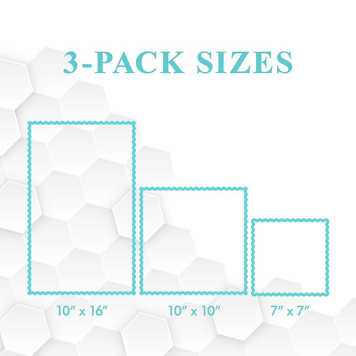 Meli Wraps - 3-Pack Reusable Beeswax Wraps for Food, Eco-Conscious Food Storage, Small, Medium and Large Food Wrap, Shark