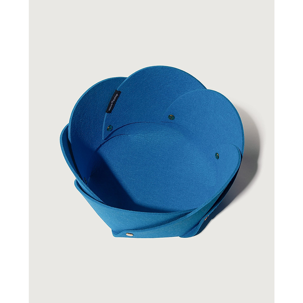 IANIYA Versatile Felt Storage Basket Organize with ease! Perfect for living rooms and stylish desktop decor(BLUE)