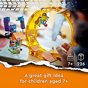 LEGO City Stuntz Smashing Chimpanzee Stunt Loop 60338 Building Toy Set for Boys, Girls, and Kids Ages 7+ (226 Pieces)