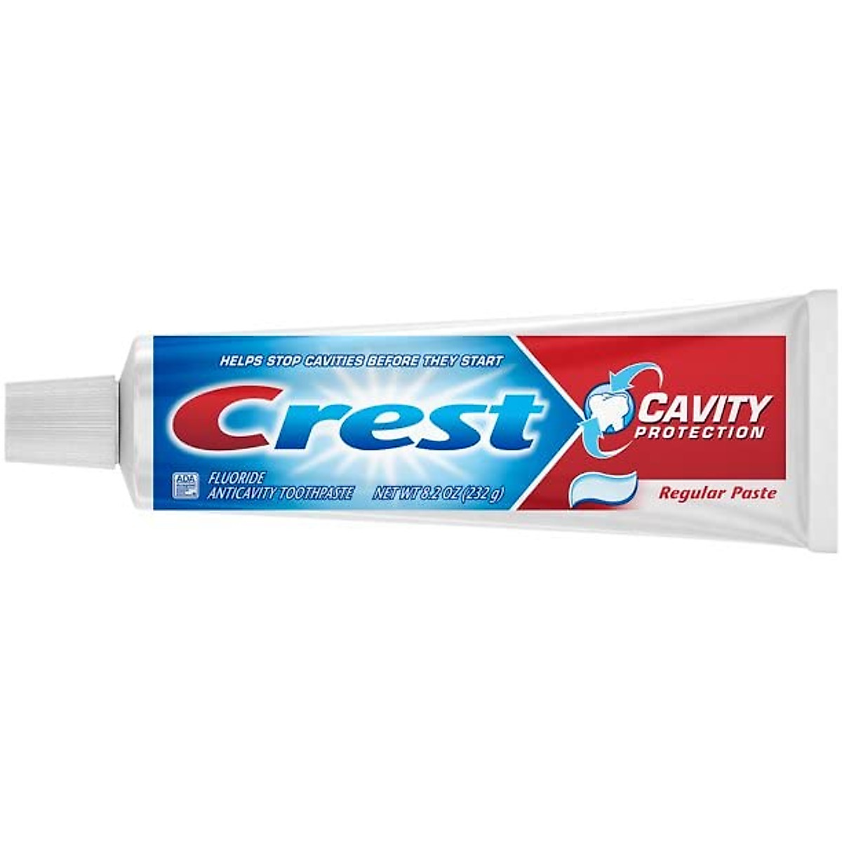 Crest Fluoride Anticavity Toothpaste, Prevents Cavities Before They Start, Regular Paste, 8.2 Ounce (Pack of 5)