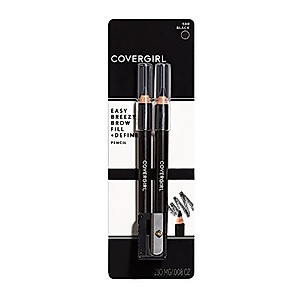 COVERGIRL - Easy Breezy Brow Fill + Define Brow Pencil, Sharpener Included, Long-Lasting, Deeply Pigmented, Blendable Formula, 100% Cruelty-Free