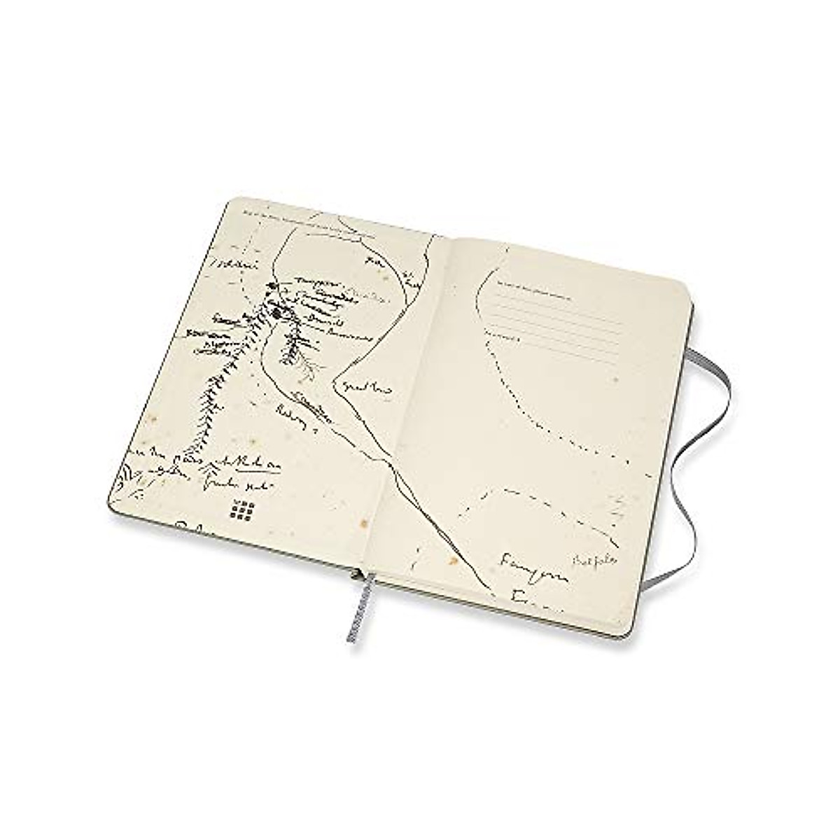 Moleskine Limited Edition Lord Of The Rings Notebook, Hard Cover, Large (5" x 8.25") Ruled/Lined, Black, 240 Pages