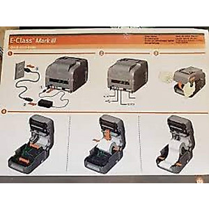 Datamax EA2-00-0J005A00 E-4205A Mark III Desktop Printer, DT, SER/PAR/USB/Ethernet, 203 DPI, 5 IPS, 64 MB Flash/16 MB DRAM, DPL, PL-Z/PL-E, Adjacent Media Sensor, Tear Edge, LED/Button, Power Supply