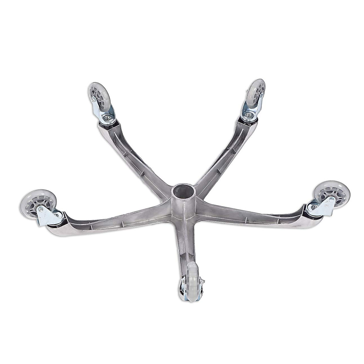 FRNIAMC Heavy-Duty Office Chair Base Replacement, Metal Stool Chair Legs Replacement Aluminum with Roller-Blade Wheels in Universal Size (Dimension: 25''
