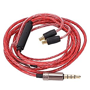 Earphone Cable, Strong Corrosion Resistance Ergonomic Audio Cord for CKR90 CKR100 LS50 LS70 for E50 E70 LS200 LS300 LS400