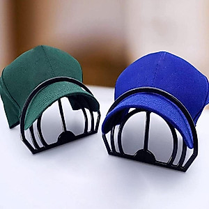 Black Modern Hat Brim Bender, Hat Shaper for Baseball Caps Plastic Dual Slots Design Perfect Hat Curving Band, Practical Convenient