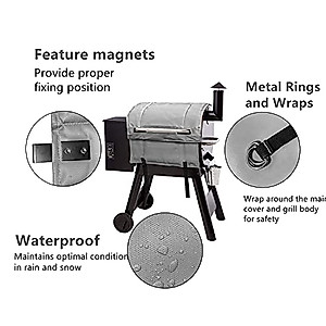 Grill Thermal Insulation Blanket Replacement for Traeger BAC344/BAC626, Traeger Pro 575, Traeger 22 Series, Pro 20 and Lil' Tex Elite BBQ Grill, Wood Pellet BBQ and Smoker Blanket for Winter Cooking