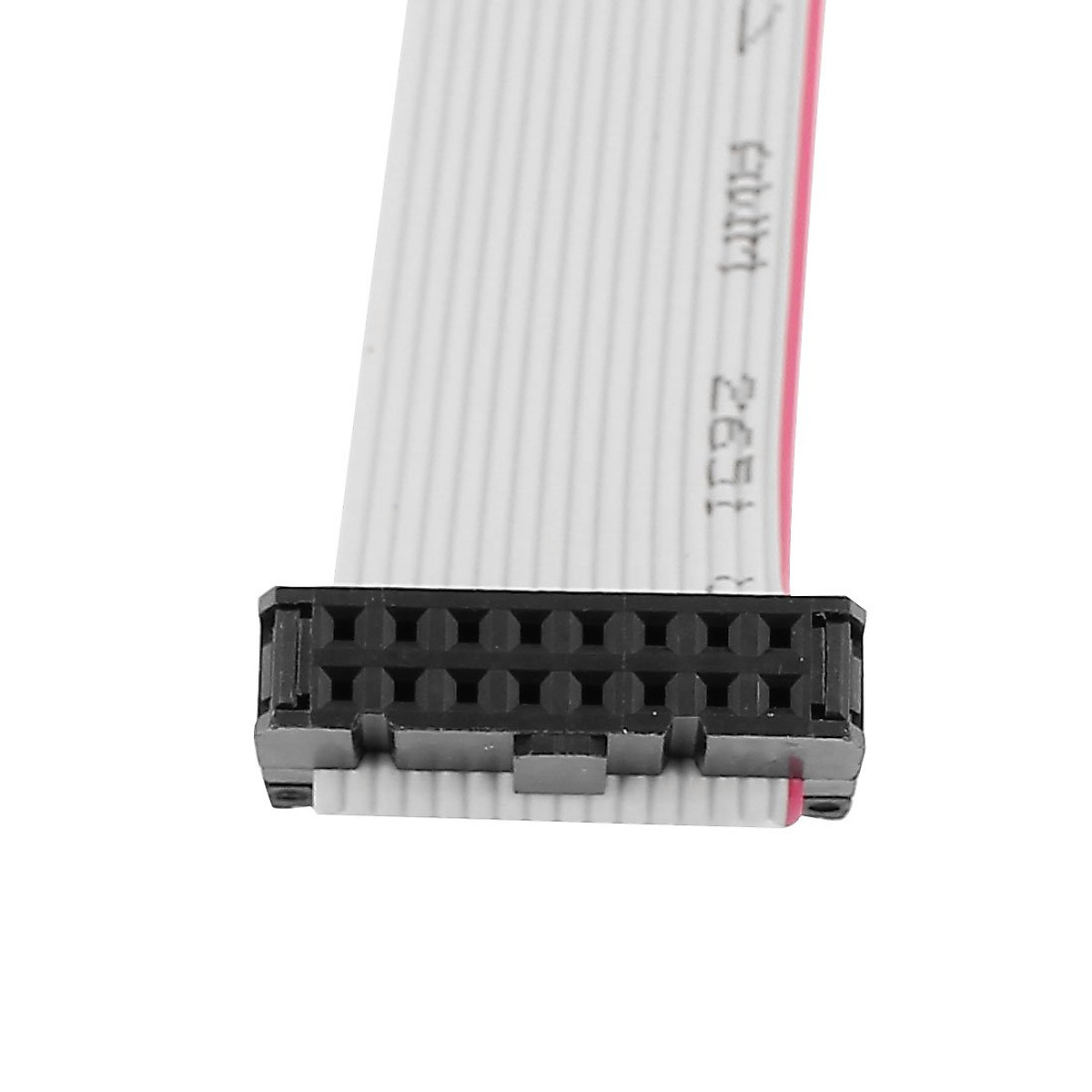 Aexit 2Pcs 2.54mm Cables & Interconnects Pitch 16P F/F IDC Connector Flat Cable Cord Gray Power Cables 60cm Length