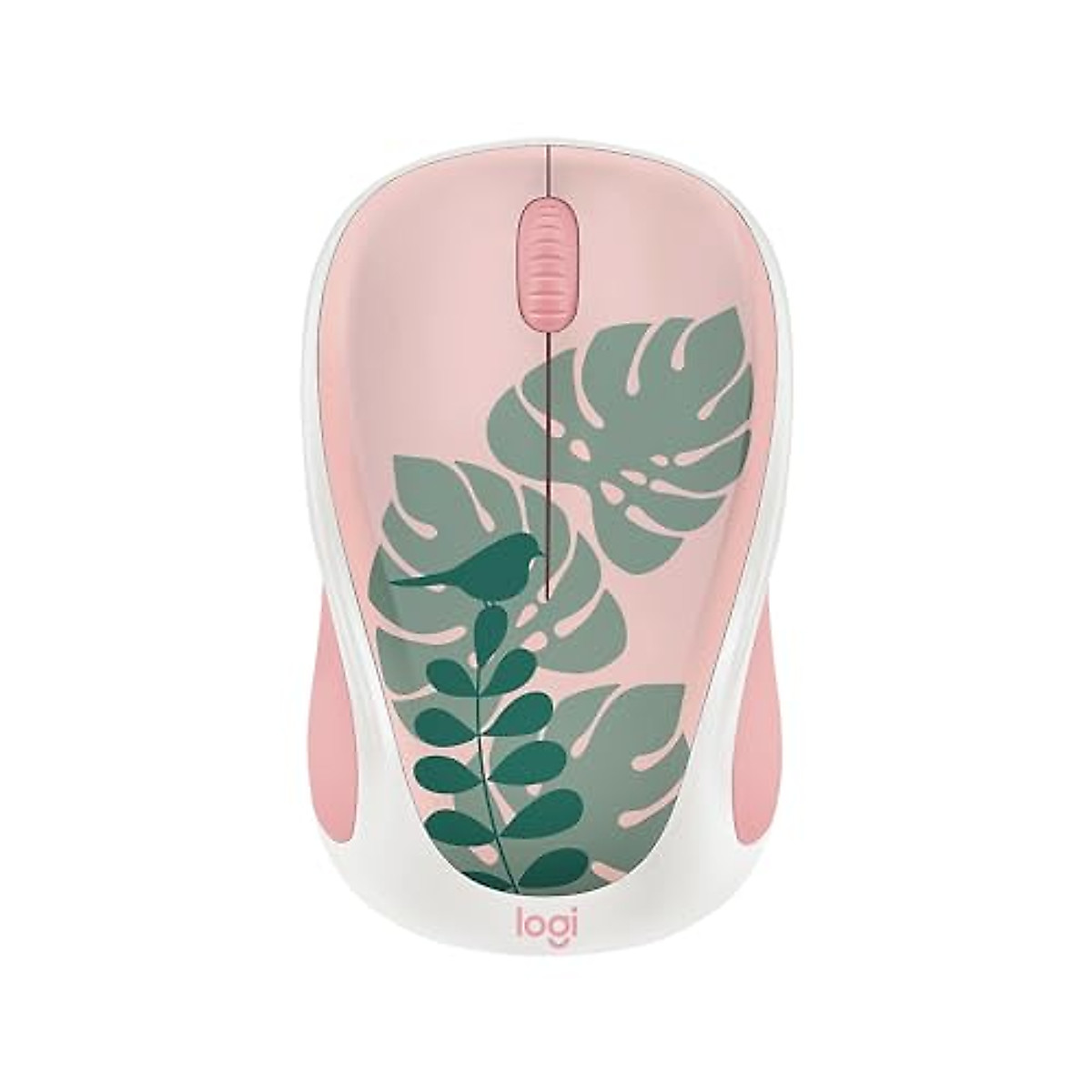Logitech - Design Collection Limited Edition Wireless Compact Mouse with Colorful Designs - Chirpy Bird