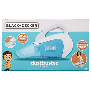 BLACK+DECKER Dustbuster Junior Toy Handheld Vacuum Cleaner with Realistic Action & Sound! Pretend Role Play Toy for Kids with Whirling Beads & Batteries Included [Amazon Exclusive]