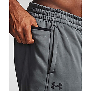 Under Armour Mens Armour Fleece Pants , Pitch Gray (012)/Black , Large
