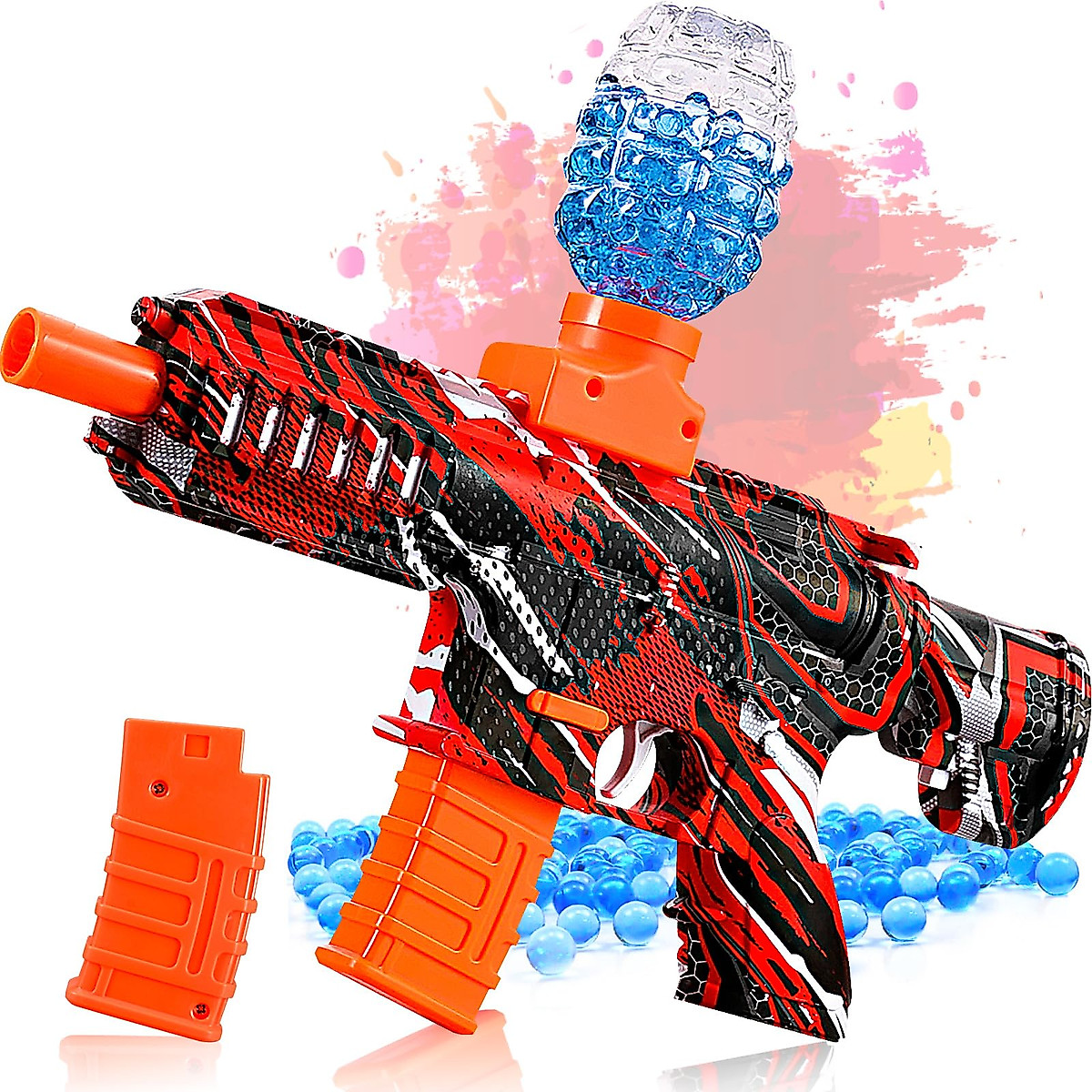 Toy Pirate Foam Blaster for Kids with Soft Foam Darts 20pcs Themed Pirate Buccaneer Costume Accessory for Boys Teen Old Year Ages Gift (red)