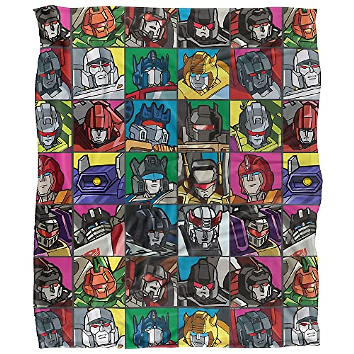 Transformers Transformers Squares Silky Touch Super Soft Throw Blanket 50" x 60"