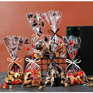 Halloween Curling Ribbon Pack of 3 Spool Orange150 Yard Per Roll Black White Curly Balloon String Ribbons Holiday Gift Wrapping Florist Party Crafts