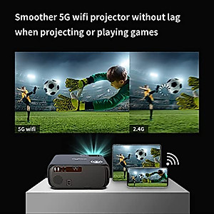 XDCHLK 1080p Projector Td97 Android Led Full Projector Video Proyector Home Theater 4k Movie Cinema Smart Phone Beamer ( Color : D )