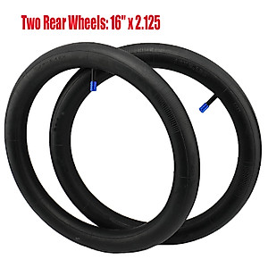 16''x2.125 and 12.5''x2.125 (2+1) Inner Tubes Compatible with Stroller Revolution SE/Pro/Flex/SU/Ironman Tire Tube,Made from BPA/Latex Free Premium Quality Butyl Rubber,by FYSHIQING