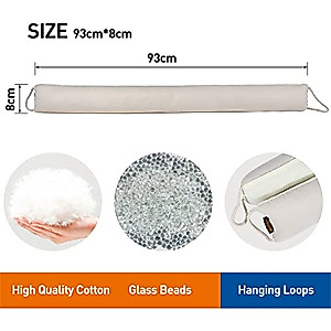 MAGZO Door Draft Stopper 36 Inch-Beige, Under Door Draft Blocker Air Stopper Door Bottom Insulation Snake Draft Stopper