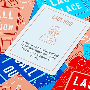 OFF TOPIC Last Call Drinking Game for Adults - Game Cards for Parties and Group Game Nights
