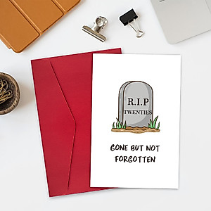 Chomerry 30th Birthday Card, Funny 30th Birthday Card for Friend Son Daughter Sister Brother, Say Goodbye to 20th, Grow Up Card