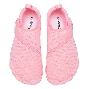 Racqua Kids Water Shoes Girls Quick Dry Lightweight Sport Beach Aqua Shoes Barefoot Outdoor Swim Pool Walking Boating Surfing Shoes Little Kid Pink 13