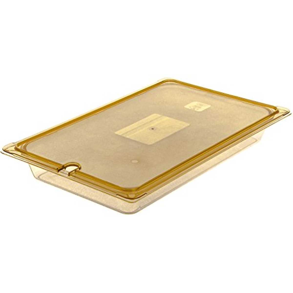 Carlisle FoodService Products Storplus Full-Size High Heat Food Pan for Catering, Buffets, and Restaurants, High Heat Plastic 2.5 Inches Deep, Amber