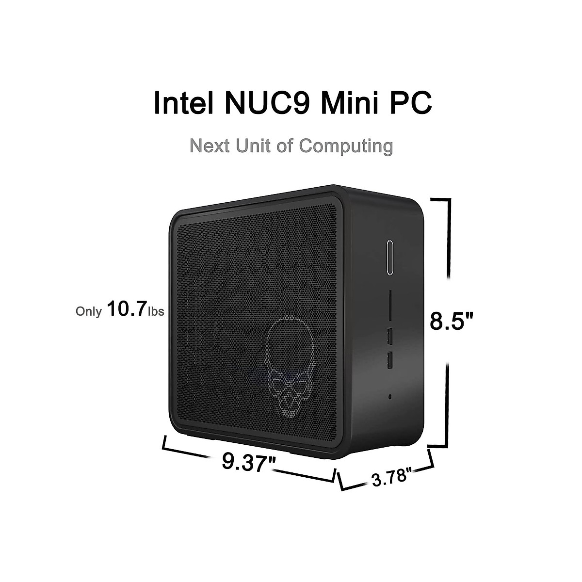 Intel NUC 9 NUC9i5QNX Mini PC Business Desktop 4-Core i5-9300H, 32GB RAM, 1TB SSD, UHD Graphics Ghost Skull Canyon Extreme Gaming Box, Thunderbolt 3, WiFi 6, Ethernet, 3-Yr WRT, Win 11 Pro