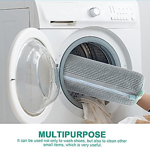Shoe Washing Bag for Washing Machine, Reusable and Durable Deep-cleaning Shoe Bag for All Shoes And Sizes, Laundry Shoe Bag For Washer And Dryer.(Gray 1Pc)