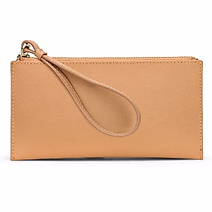 YALUXE Wristlet for Women Clutch Slim Genuine Leather Wallet