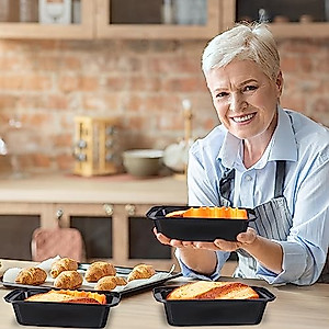 Tanlade 10 Pack Nonstick Bread Loaf Pan 9.5 x 5 Inch Loaf Baking Pan for Homemade Bread Kitchen Baking Pan Tin Home Brownies and Pound Cakes