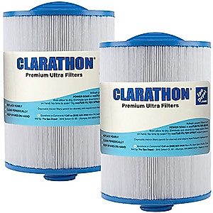 Clarathon 2-Pack Spa Filters Replacement for Unicel 6CH-940, Pleatco PWW50 P3, Filbur FC-0359