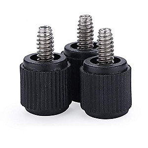 E-outstanding #6-32 Thumb Screw 10PCS #6-32 Black Nickle Plated Carbon Steel Philips PC Computer Case Thumbscrews Hand Tighten Thumb Screws