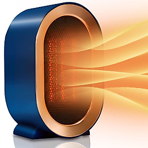 BZGG Space Heater, Electric Heater for Indoor Use, Small Portable Heaters for Office Patio Garage Home Use, Mini Desk Ceramic Heaters with Overheat & Tip-Over Protection