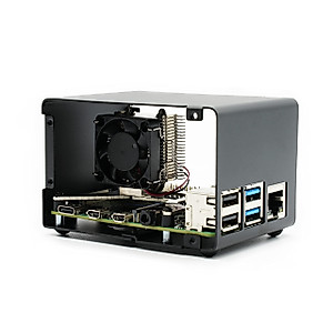 KKSB High-Performance Cooler for Raspberry Pi 4 | 30mm PWM Fan Included | Aluminium Fins