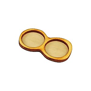 LITKO Horde Trays | 25mm Circle Bases | Movement Tray | Compatible with Warhammer, Age of Sigmar, Bolt Action (2-Figure Horde Tray)