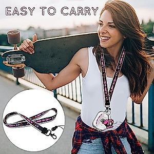 【with Lock】 for Airpods Pro 2/Pro Case, Scream & Ghost AirPods Pro 2nd/1st Generation Case Clear PC Hard Cover + Soft Silicone Inner Double Protection with Charm& Lanyard& Keychain for Women Girls