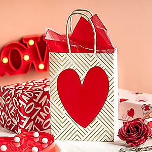 MAYPLUSS Wrapping Tissue Paper - 90 Sheets - Valentines Day Design - 13.7 inch X 19.7 inch Per Sheet
