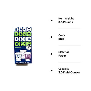 Dixie Bathroom Cups, 3 oz 200 ea, Assorted designs