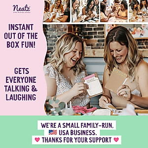 Neatz Baby Shower Games for Girl - Huge Set, 7 Games - Hilarious Baby Shower Games, Baby Prediction Cards, Mason Jar Baby Shower Decorations for Girl