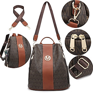 MKP COLLECTION Women Fashion Anti Theft Backpack and Small Crossbody Cell Phone Purse
