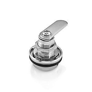 2 Pack Combination Cam Lock Password Coded Lock 3-Digit Security Cabinet Cam Lock 3/4 Inch Cylinder Chrome Finish Drawer File Cabinet Lock for Office Home Mailbox Door Storage Cabinet