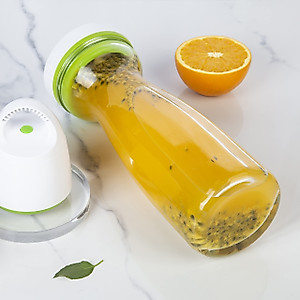 FOSA O2Go 1.2L (40oz) Vacuum Sealed Glass Jug with Lid, Glass Pitcher (Vacuum Pump not Included)