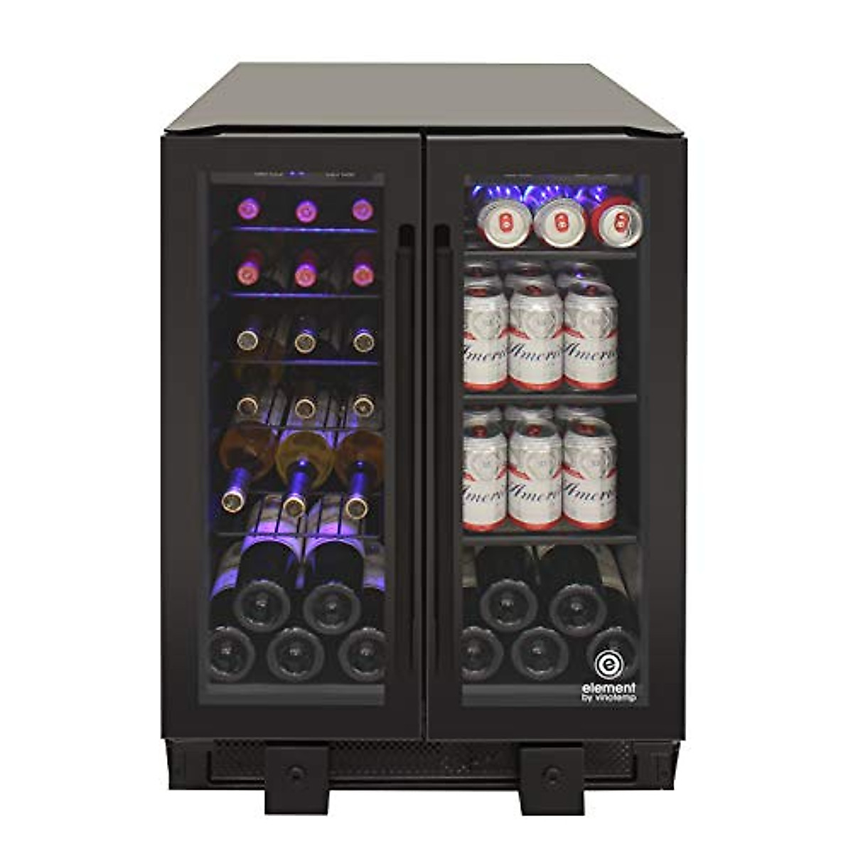 Vinotemp EL-BWC102-02 Touch Screen Beverage Wine Cooler, Black