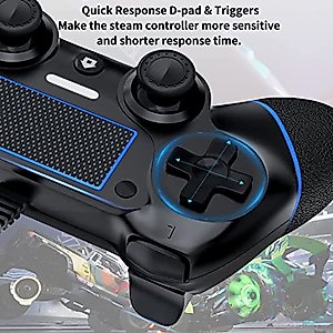 DIANVEN for PS4 Controller Wired for Playstation 4/Pro/Slim and PC Windows 10/8/7 with Double Vibration and Motion Motors for PS4 Wired Controller, Professional USB Controller for PS4 Remote