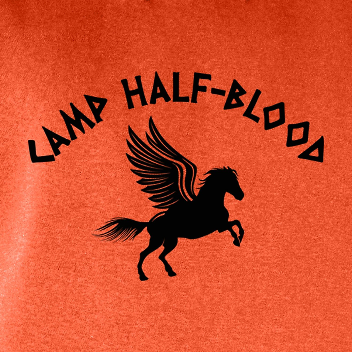 shop4ever Camp Half Blood Hoodie Demigod Hooded Sweatshirt Small Orange 0