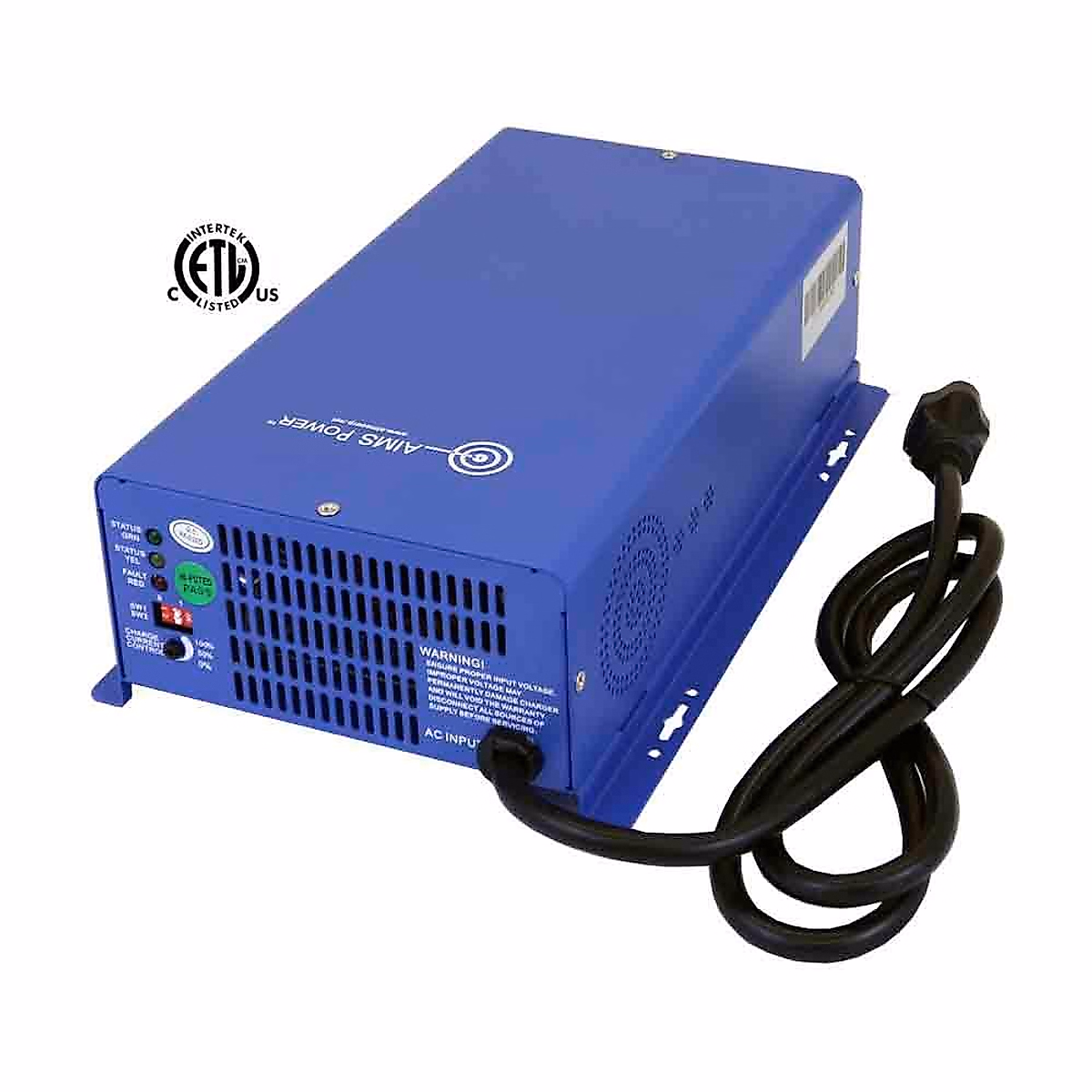 AIMS Power CON120AC1224DC AC Converter & Battery 12V or 24V Smart Charger 75 amps Listed to UL 458 & CSA