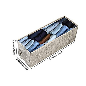 QJing Narrow Dresser, Vertical Storage Unit With 4 Fabric Drawers, Metal Frame, Slim Storage Tower, 7.9” Width, For Living Room, Kitchen, Small Space, Gap (Linen)