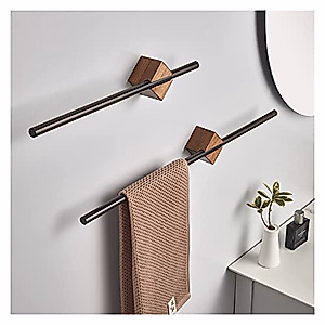 STARMS 40/50/58cm Wall Mount Storage Rack Towel Rack Towel Hanger Bath Towel Holder Wall Hanging Bathroom Kitchen Rack (Color : C 580MM)